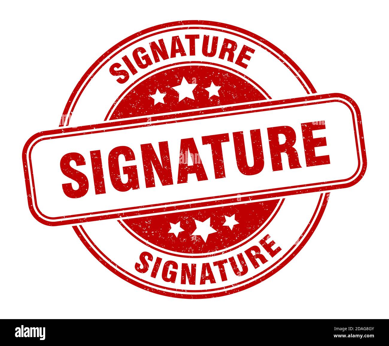 signature stamp. signature sign. round grunge label Stock Vector Image ...