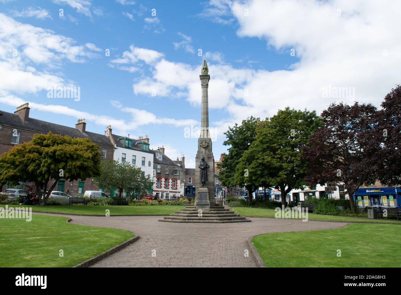 Blairgowrie, Scotland, UK - Sep 3rd, 2020 - Blairgowrie and Rattray War ...