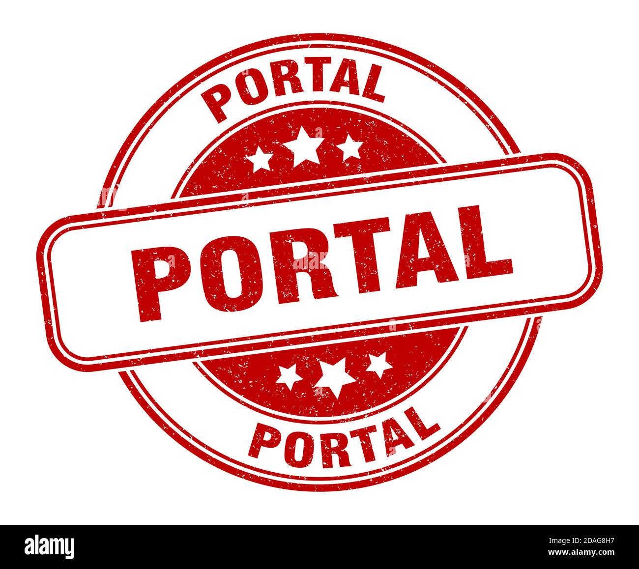 portal stamp. portal sign. round grunge label Stock Vector Image & Art ...