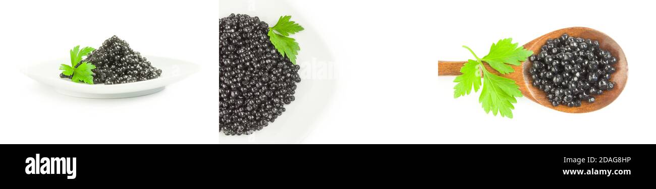 Group of beluga roe isolated on a white background Stock Photo - Alamy