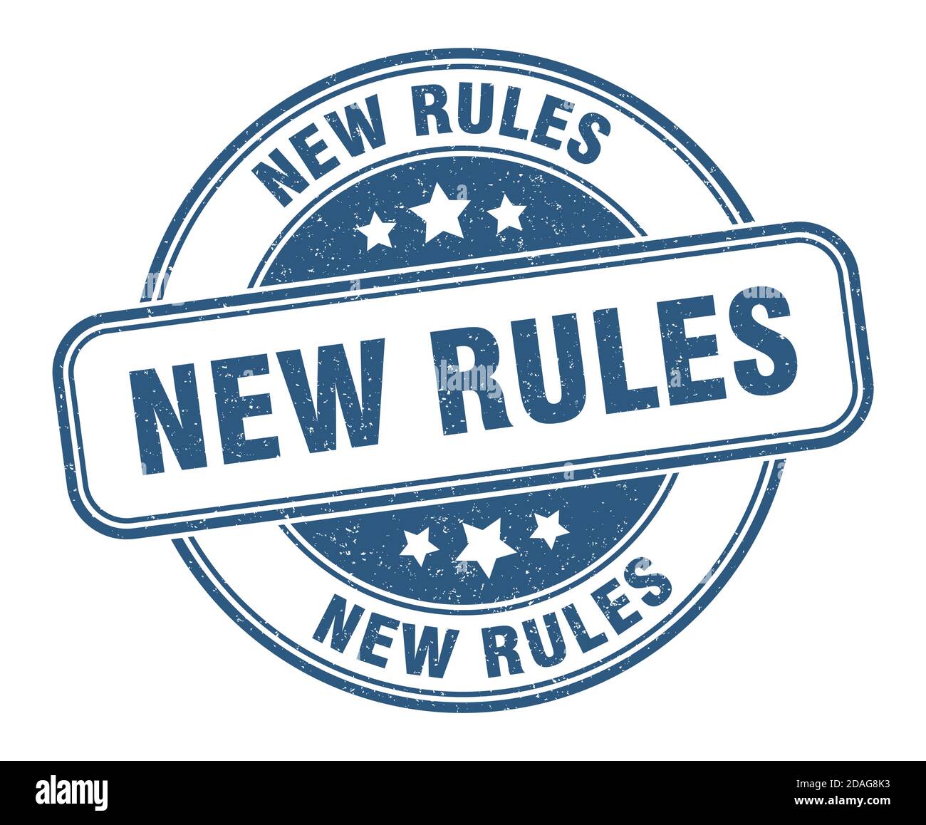 new rules stamp. new rules sign. round grunge label Stock Vector Image ...