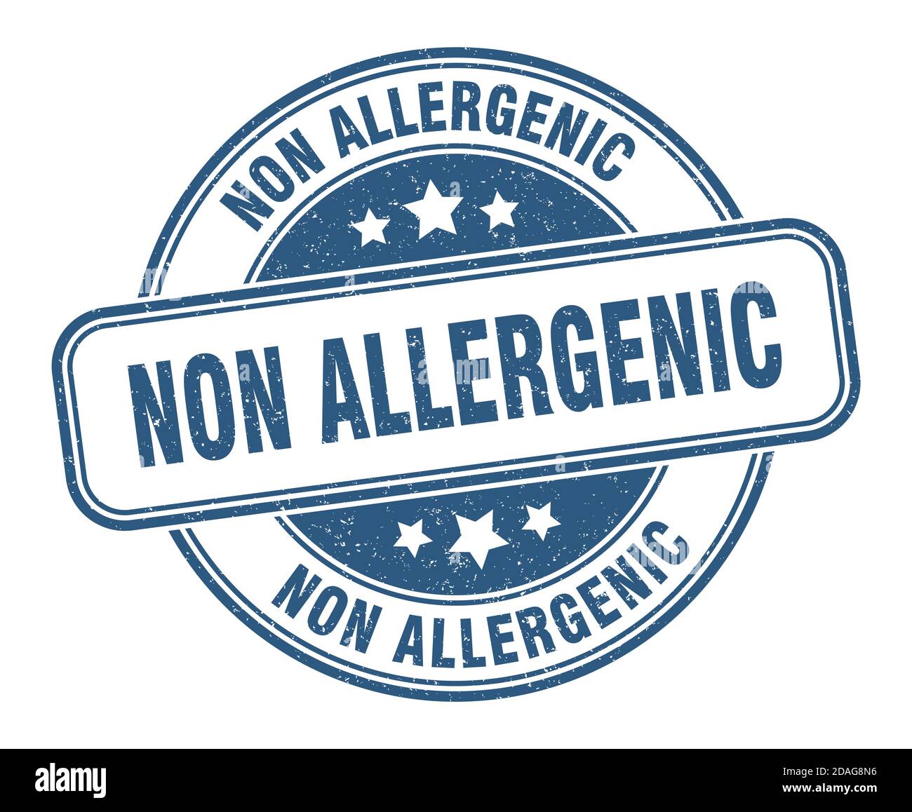 non allergenic stamp. non allergenic sign. round grunge label Stock ...