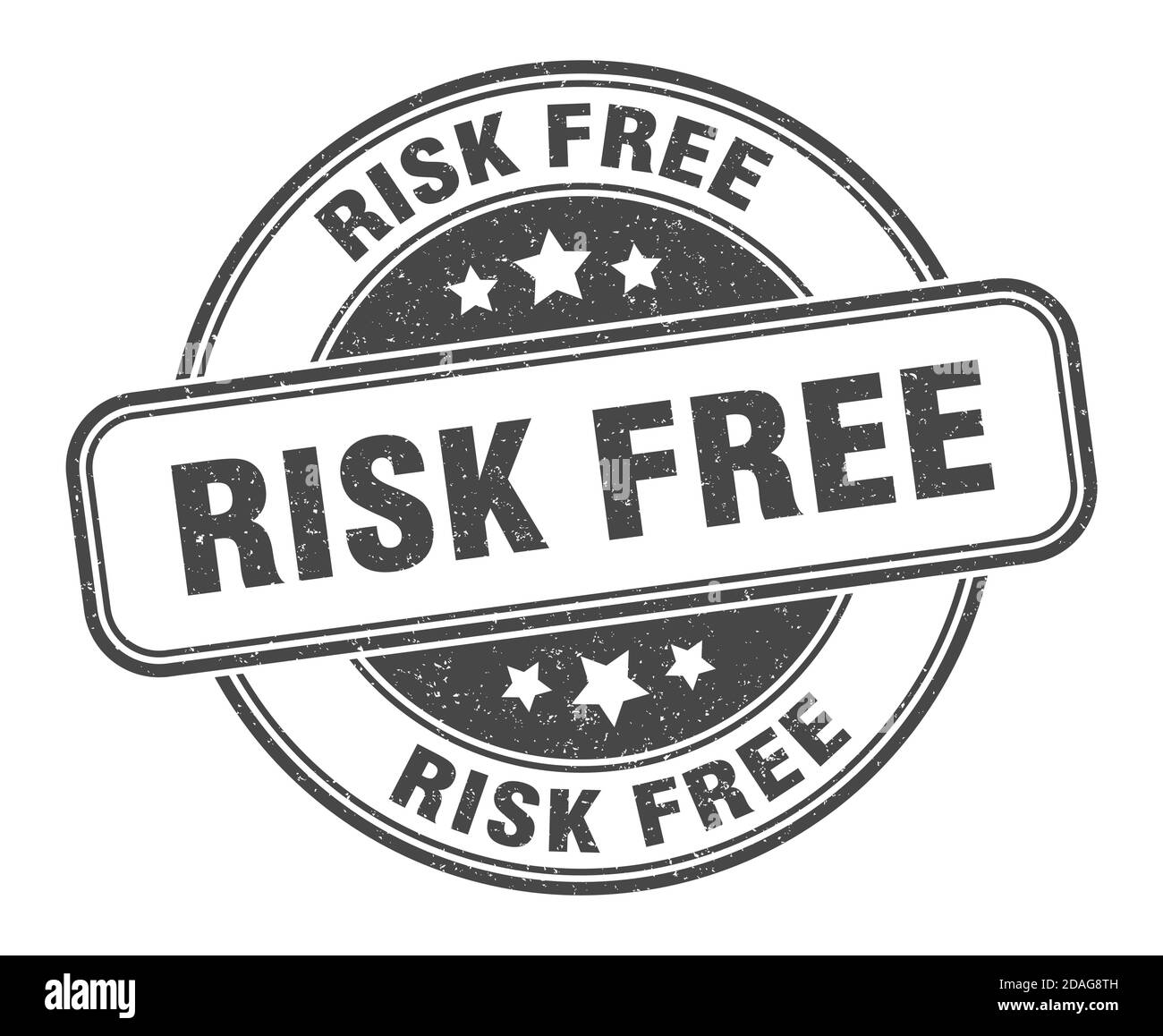 risk free stamp. risk free sign. round grunge label Stock Vector Image ...