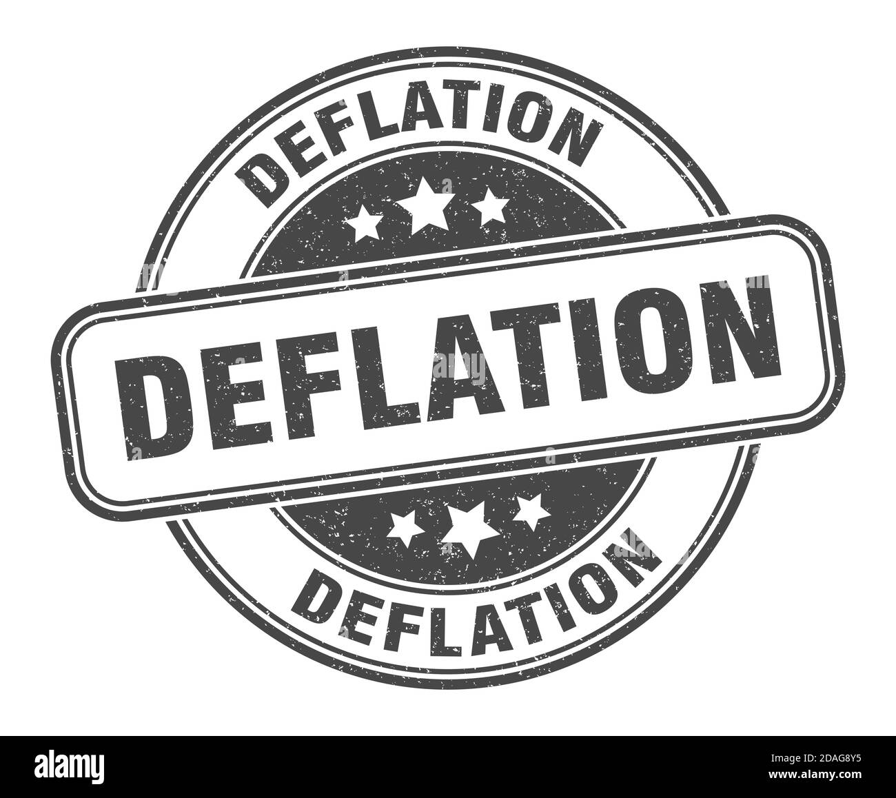 deflation stamp. deflation sign. round grunge label Stock Vector Image ...