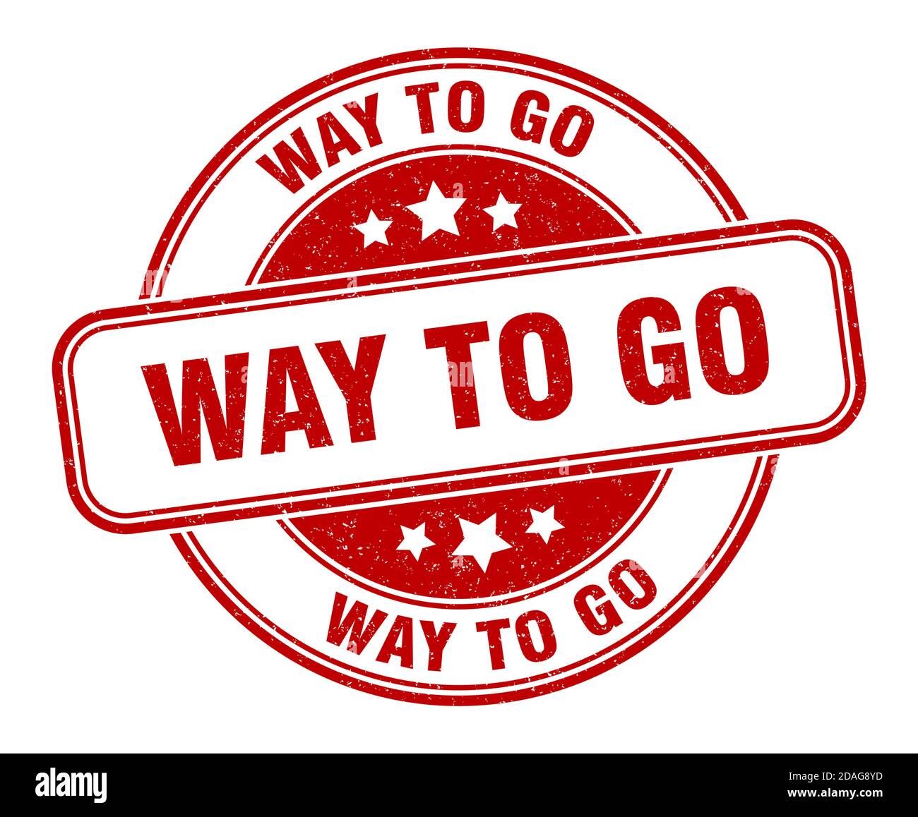 way to go stamp. way to go sign. round grunge label Stock Vector Image ...