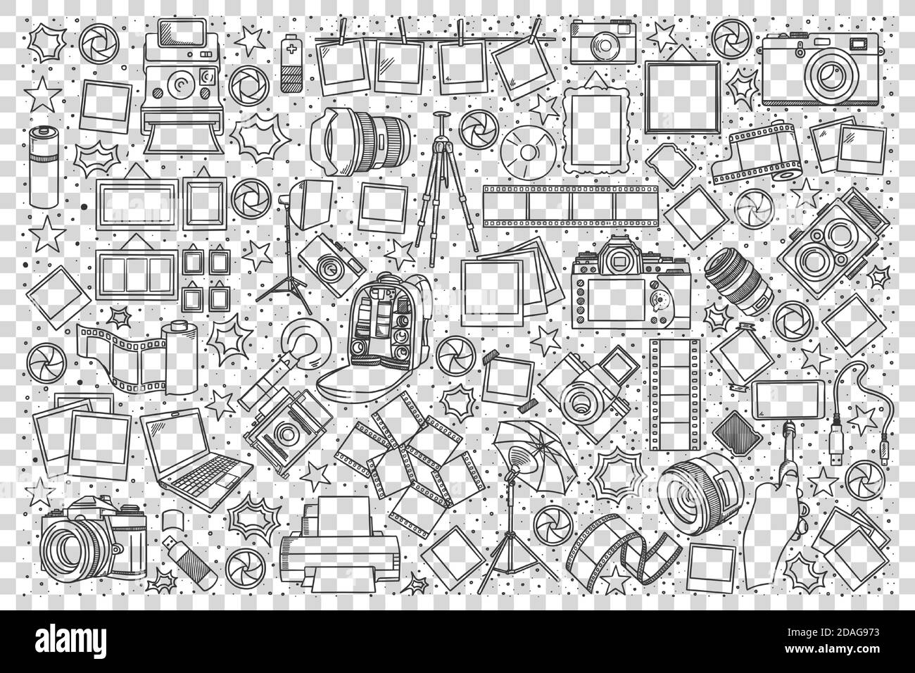 Photo doodle set Stock Vector Image & Art - Alamy