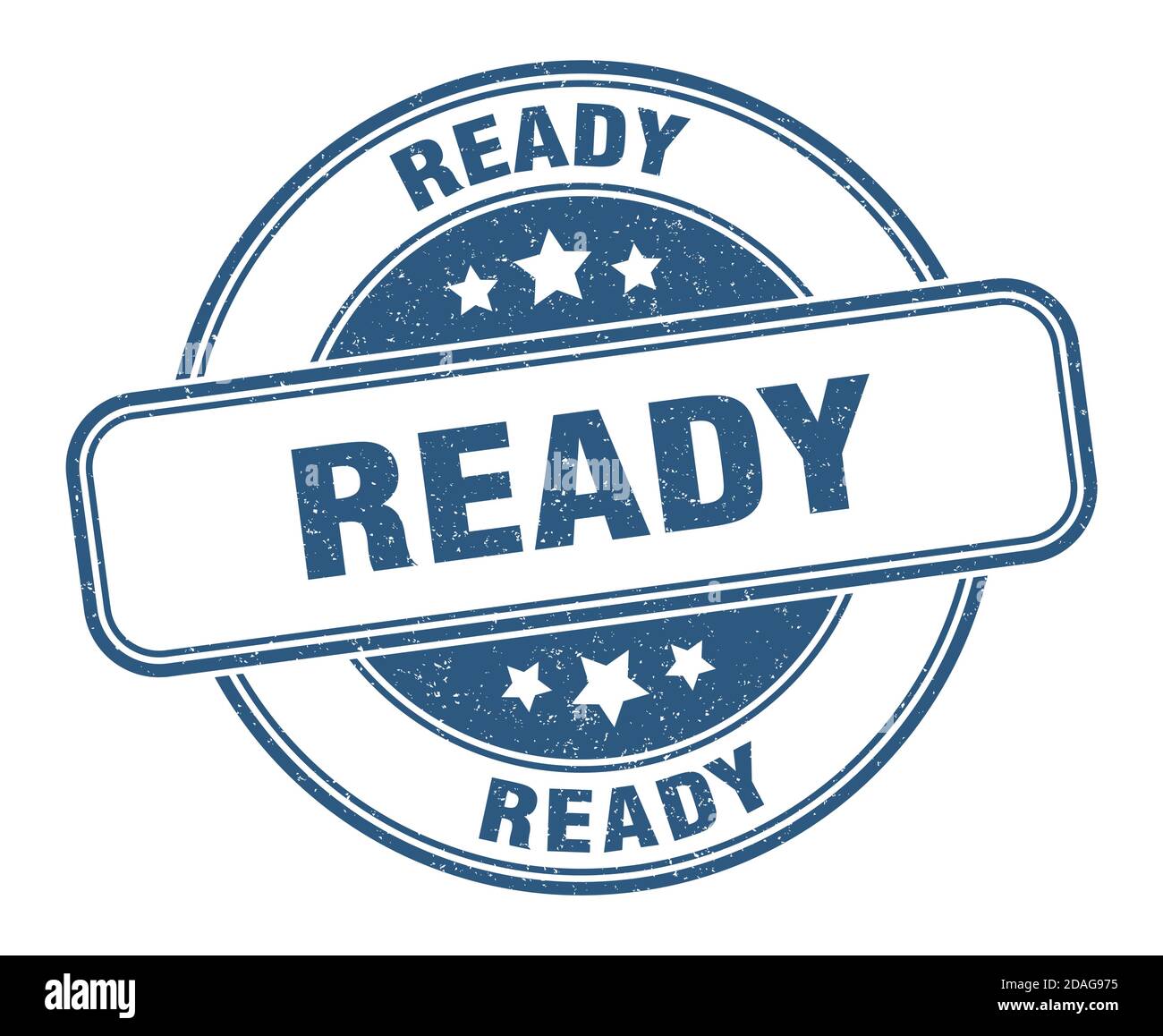 ready stamp. ready sign. round grunge label Stock Vector Image & Art ...
