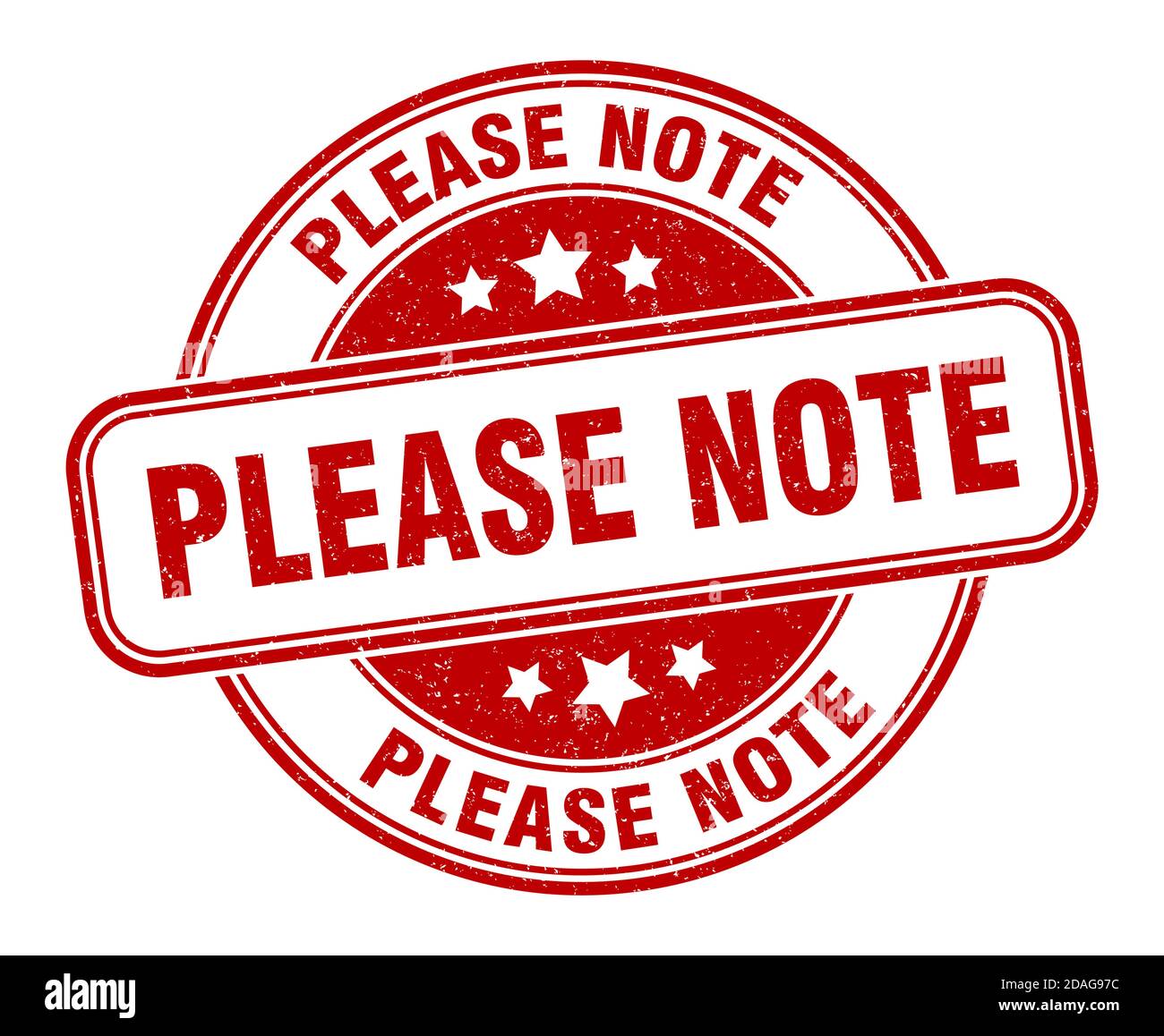 Please note stamp Stock Vector Images - Alamy
