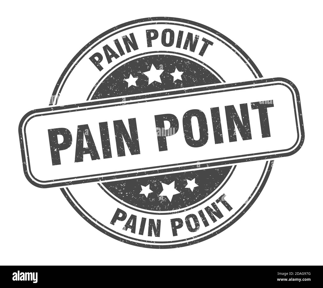 pain point stamp. pain point sign. round grunge label Stock Vector ...