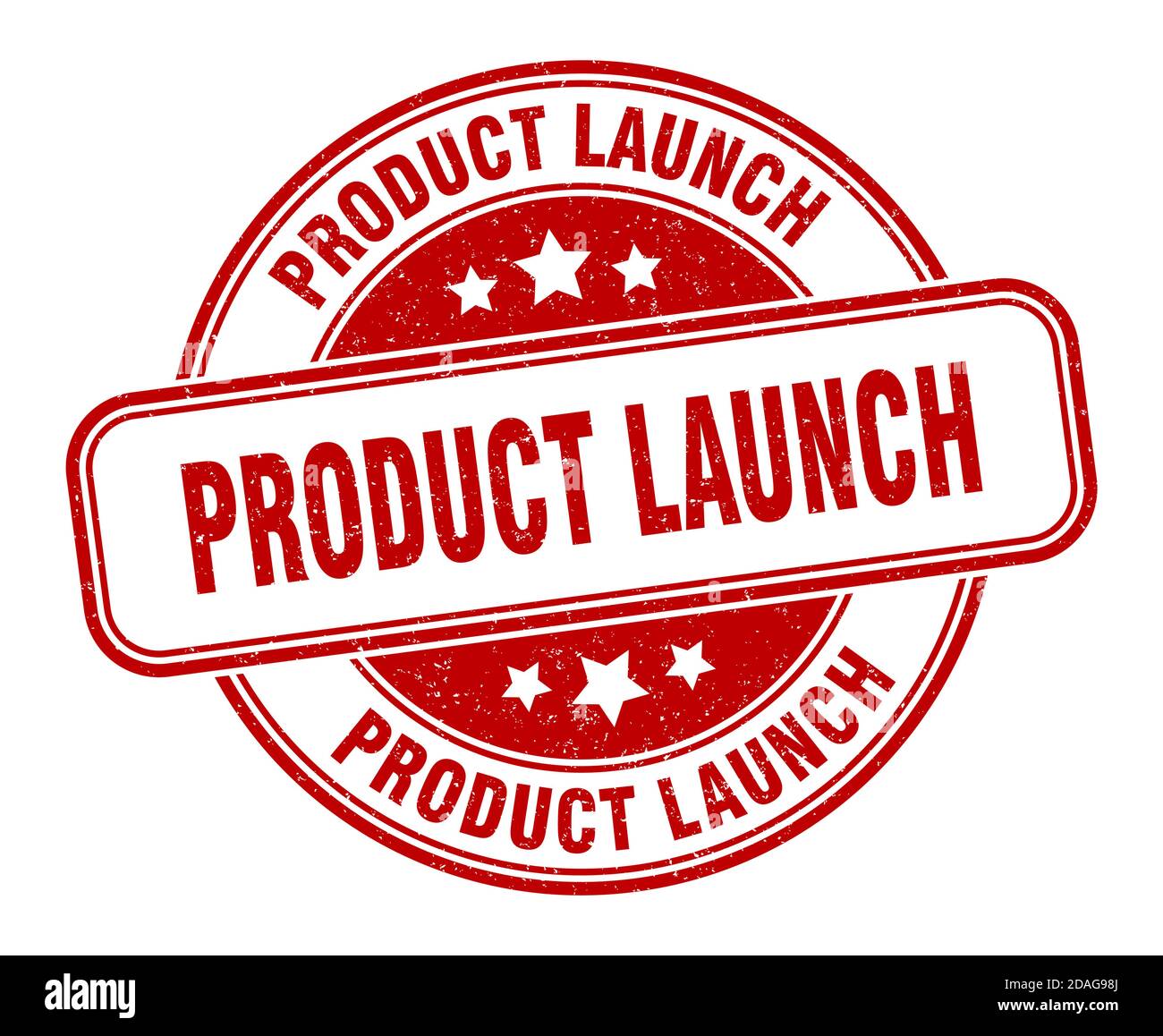product launch stamp. product launch sign. round grunge label Stock ...