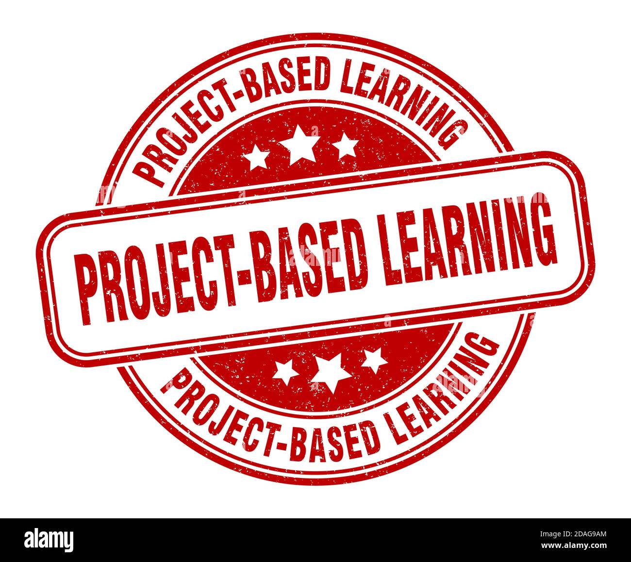 project-based learning stamp. project-based learning sign. round grunge ...