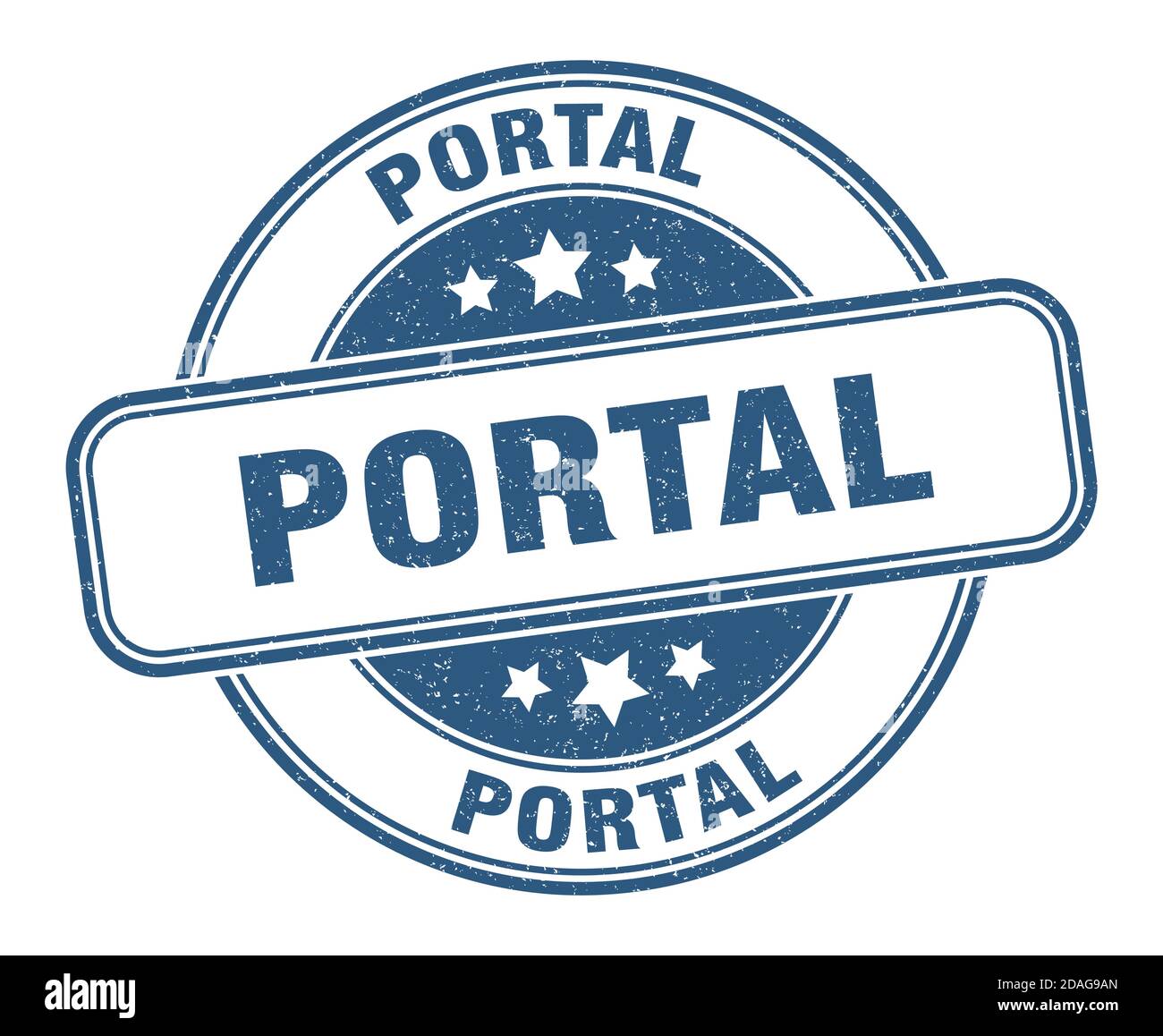 portal stamp. portal sign. round grunge label Stock Vector Image & Art ...