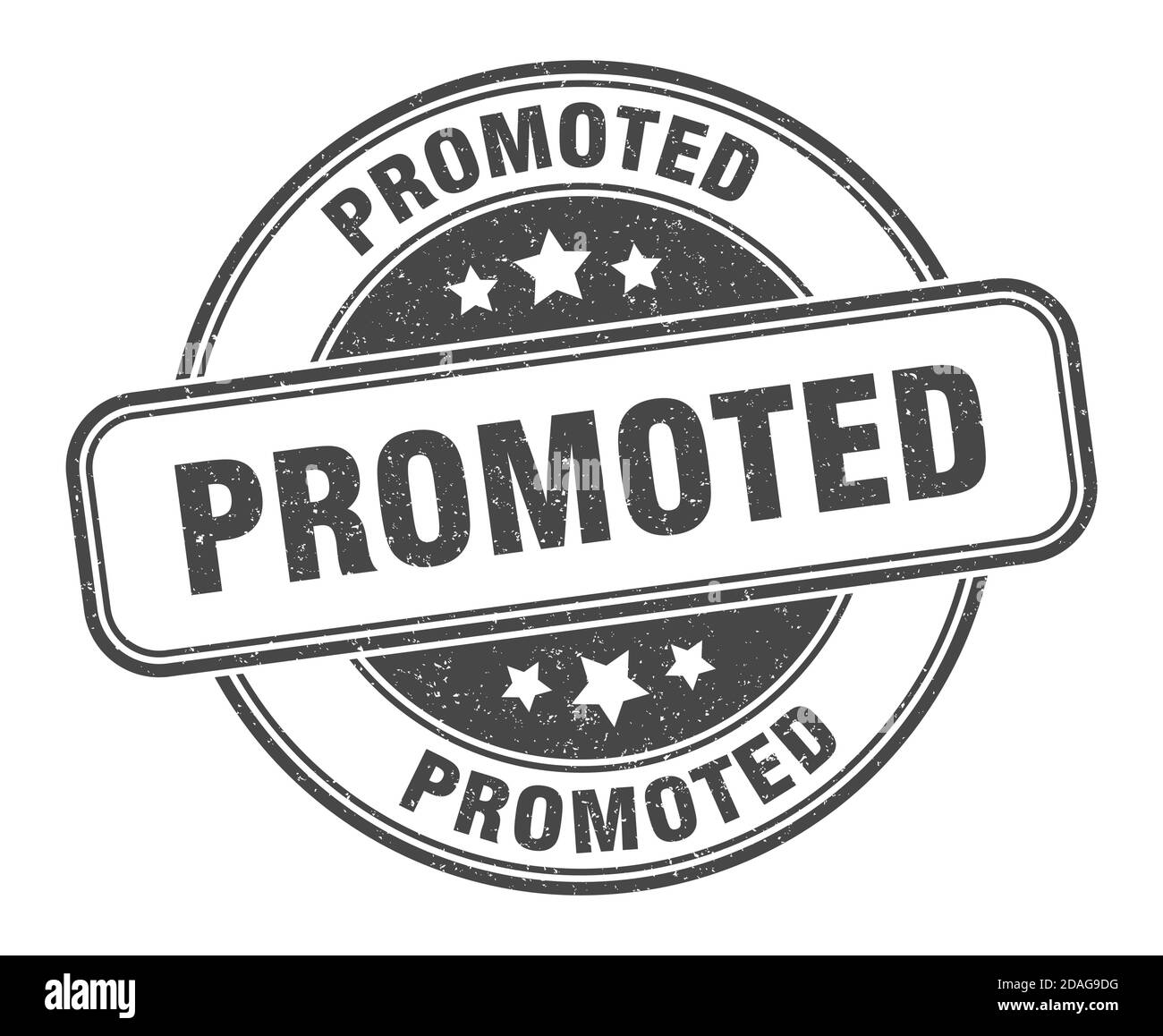 Promoted badge Stock Vector Images - Alamy