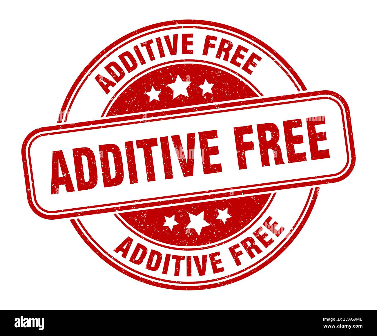 additive free stamp. additive free sign. round grunge label Stock ...