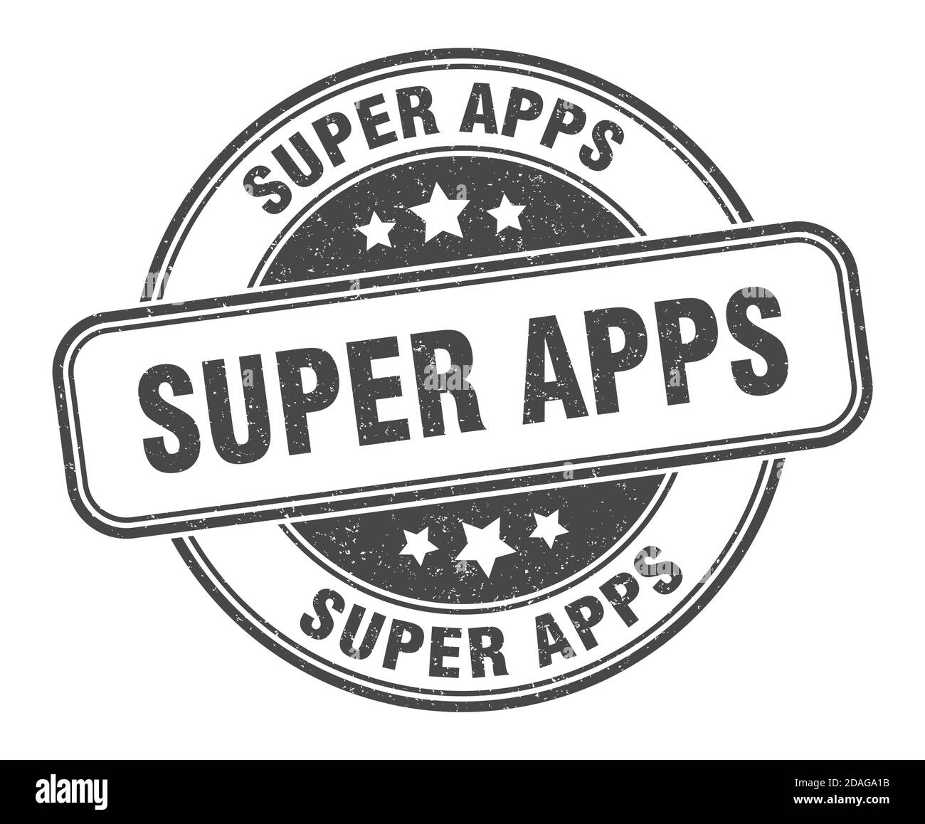 super apps stamp. super apps sign. round grunge label Stock Vector ...