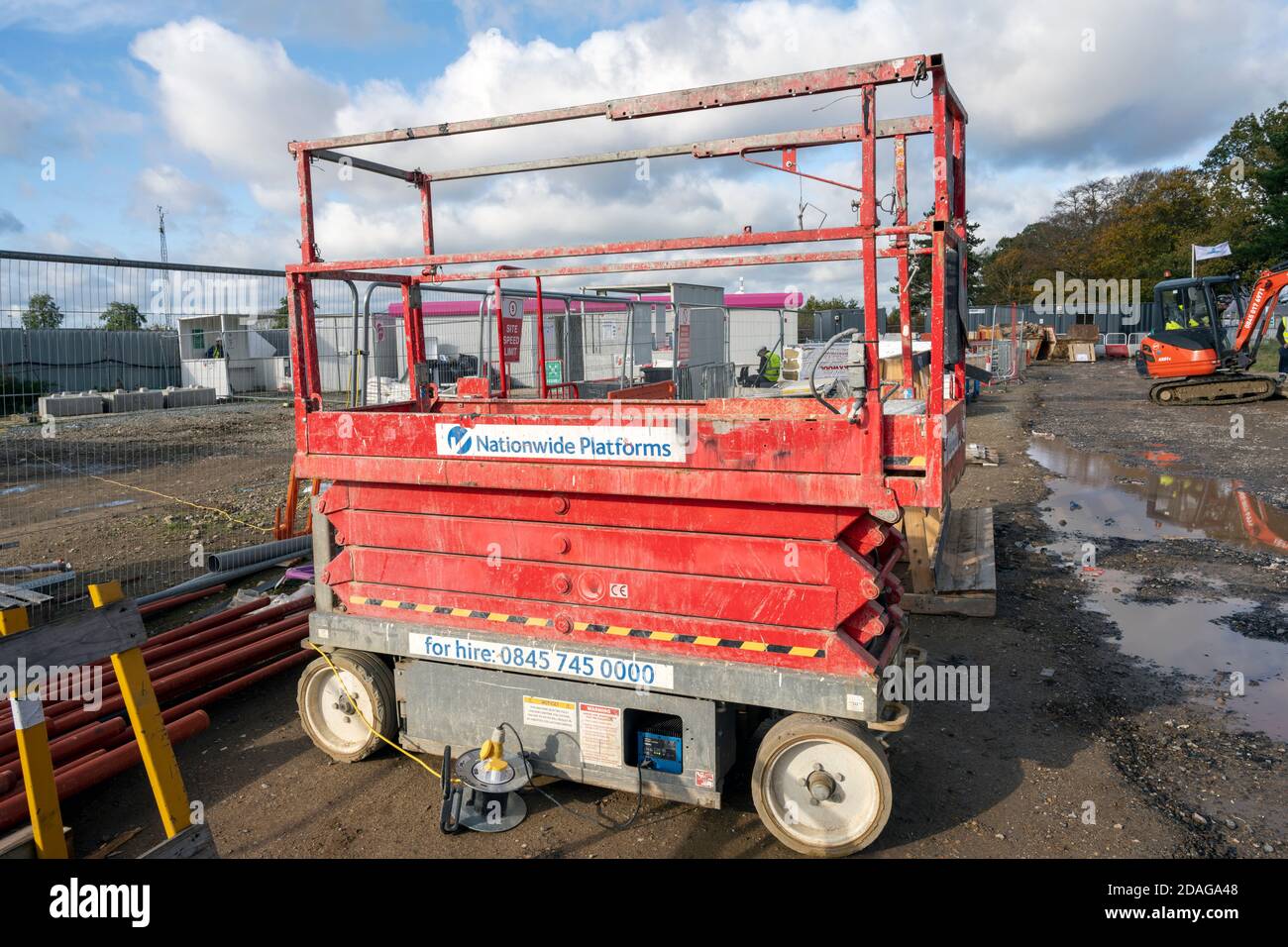 Plant on a building / construction site Stock Photo - Alamy