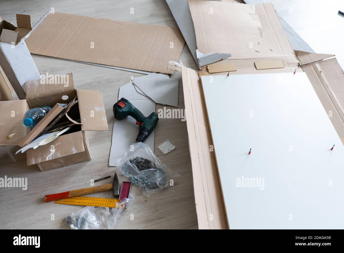 Details new home installing construction building industry interior ...