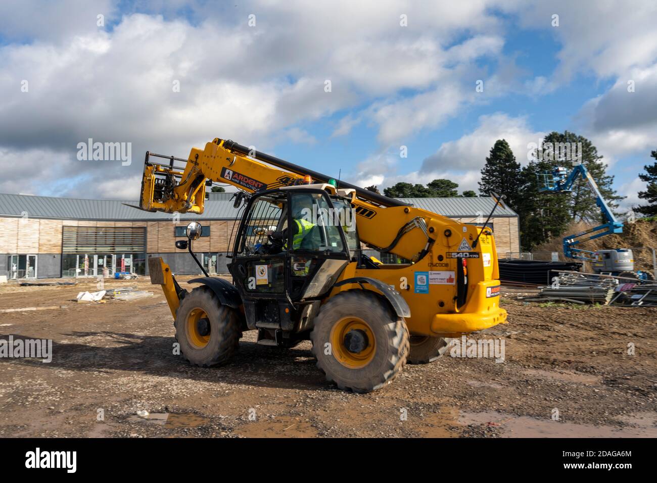 Plant on a building / construction site Stock Photo - Alamy