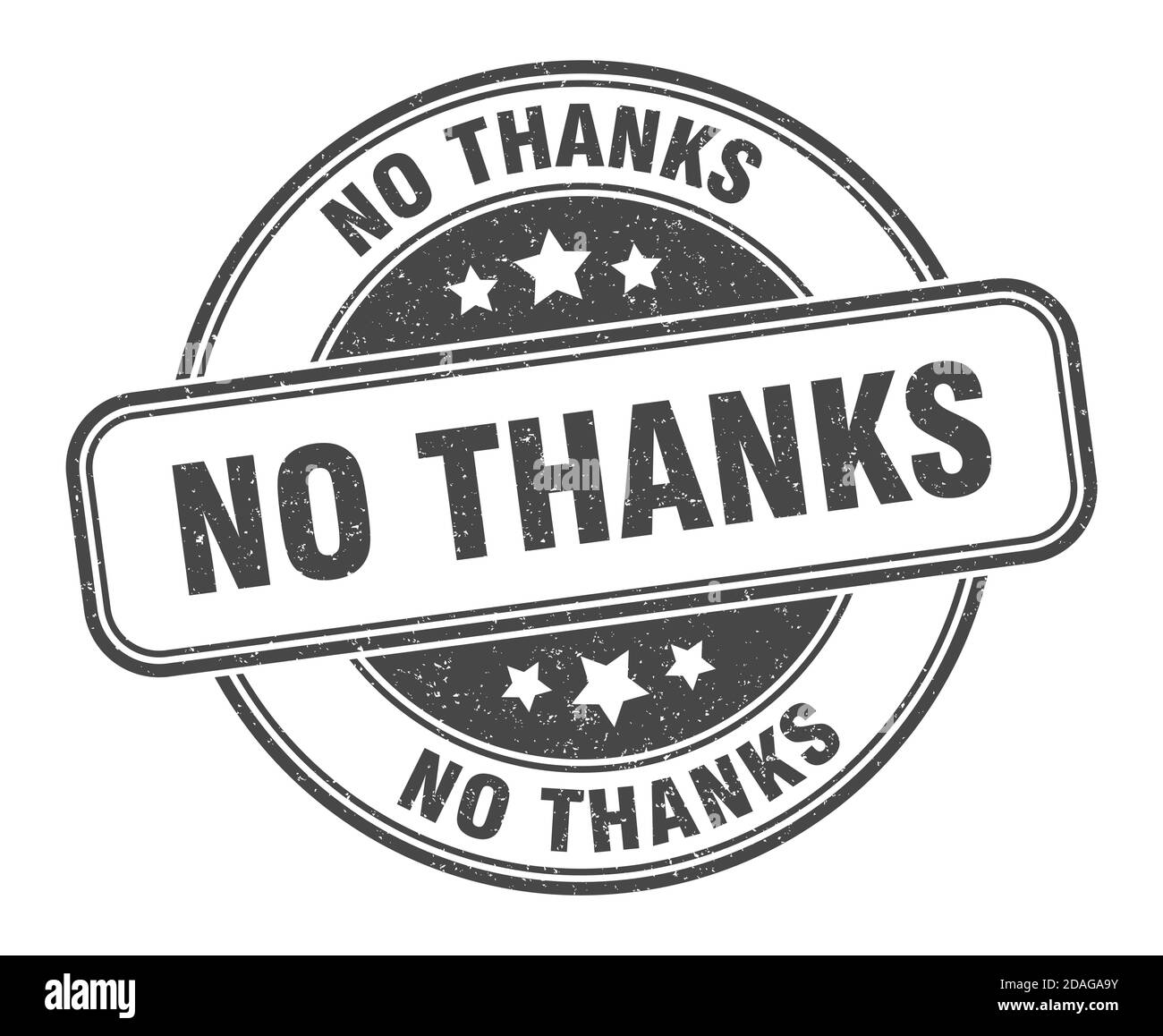 no thanks stamp. no thanks sign. round grunge label Stock Vector Image ...