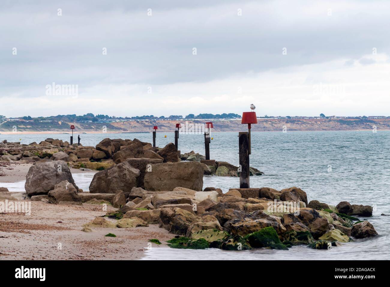 Christchurch coastline and bay, English channel Stock Photo - Alamy