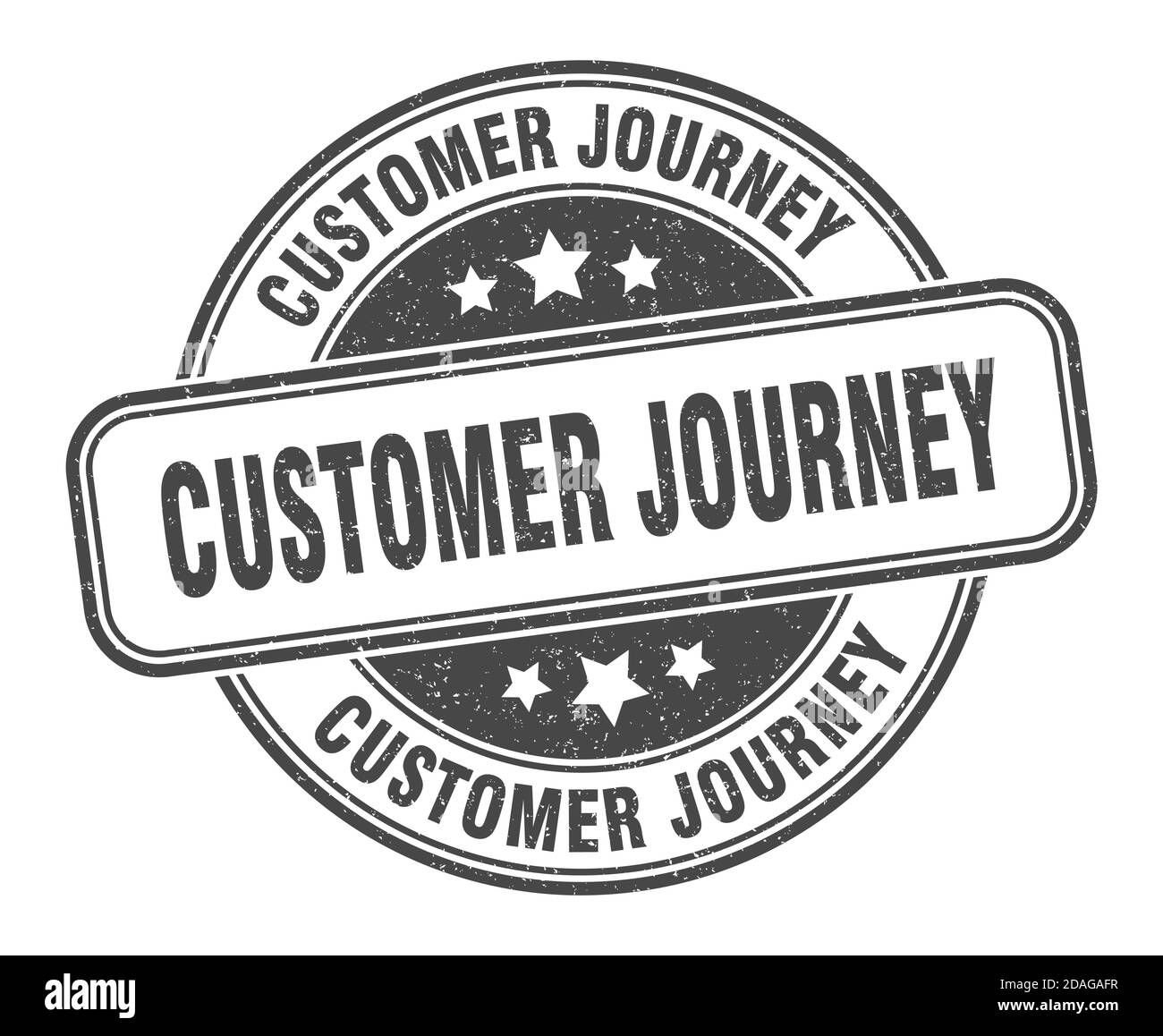customer journey stamp. customer journey sign. round grunge label Stock ...