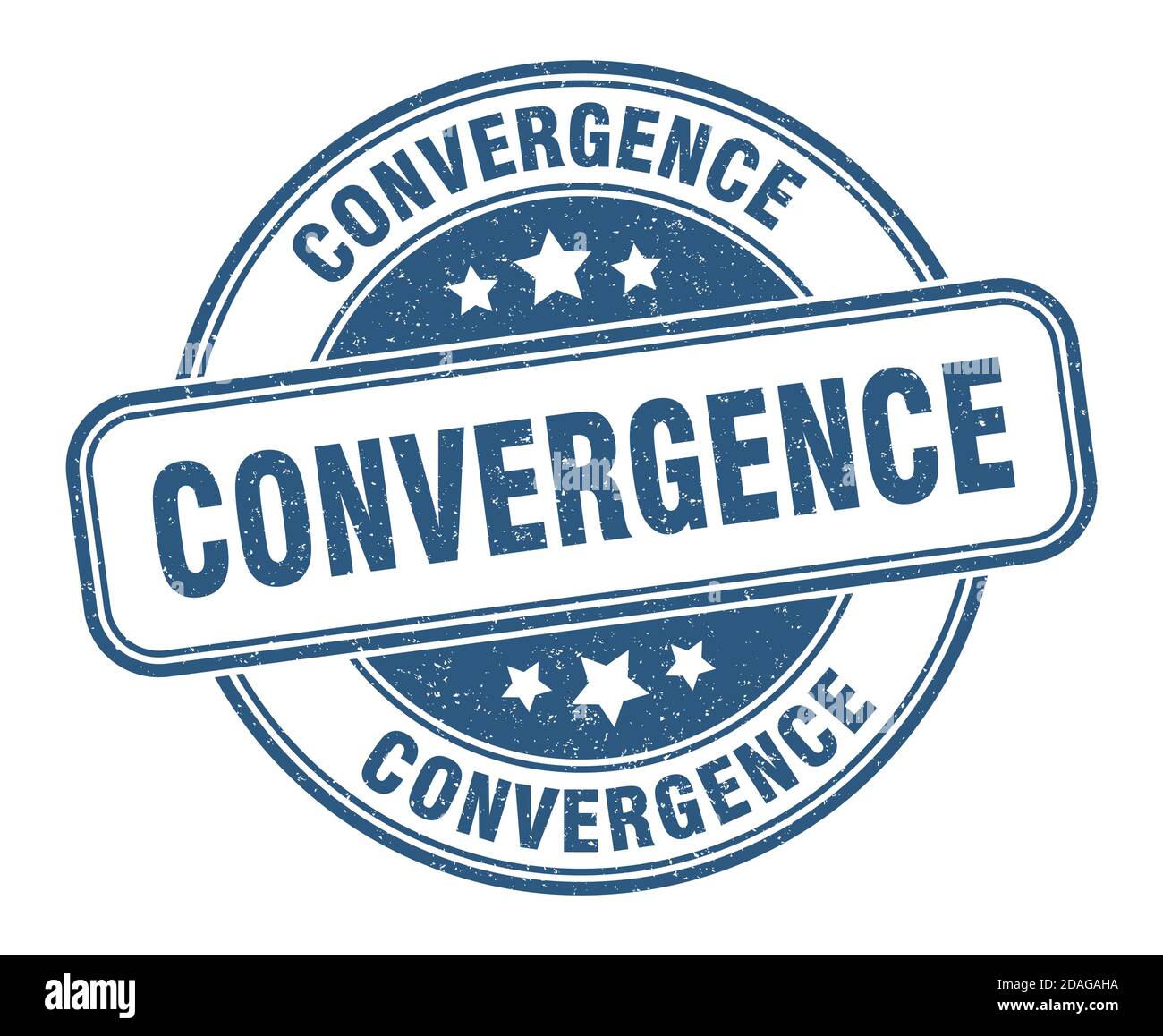 convergence stamp. convergence sign. round grunge label Stock Vector ...