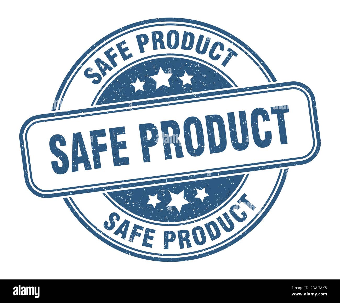 safe product stamp. safe product sign. round grunge label Stock Vector ...