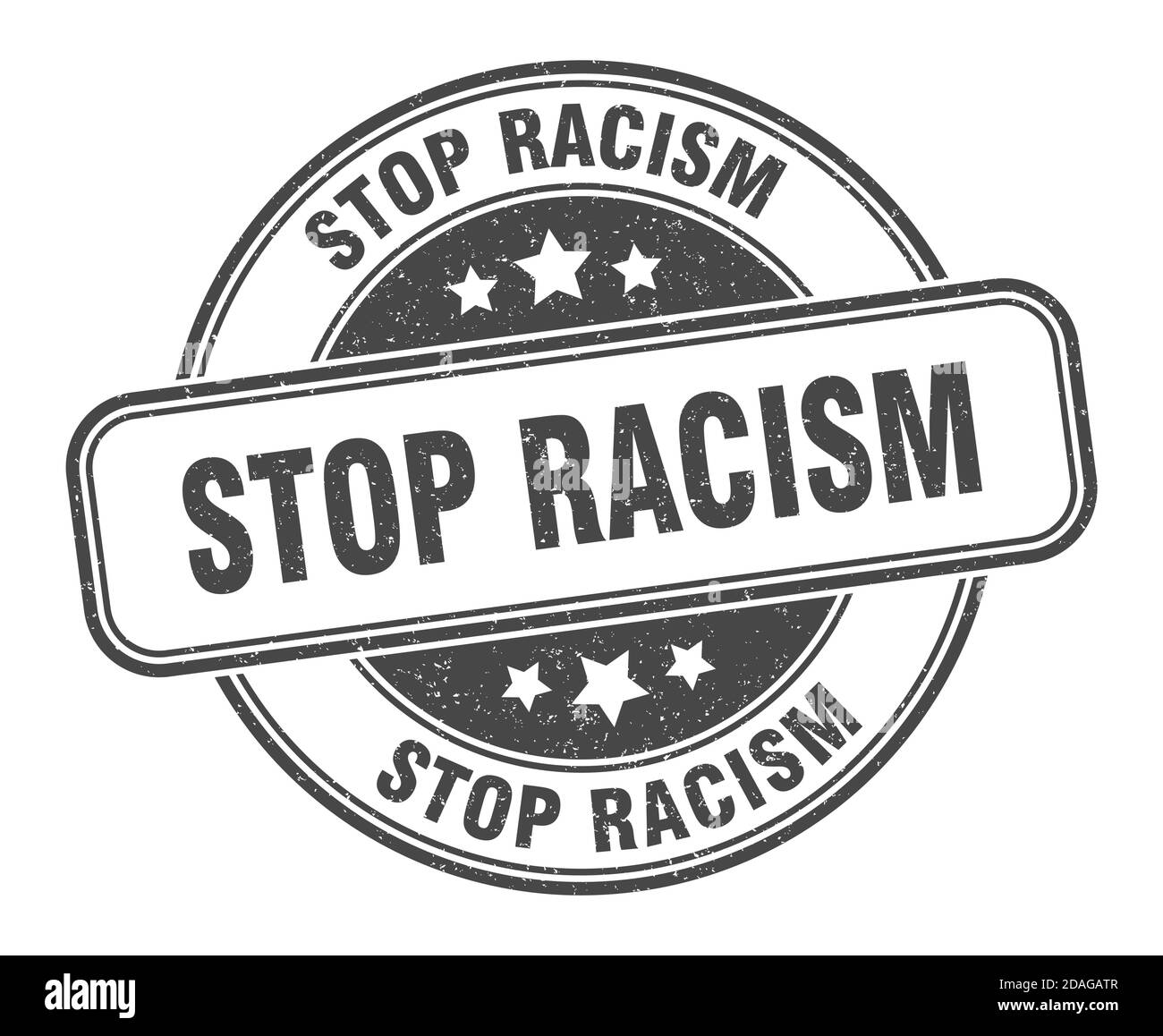 stop racism stamp. stop racism sign. round grunge label Stock Vector ...