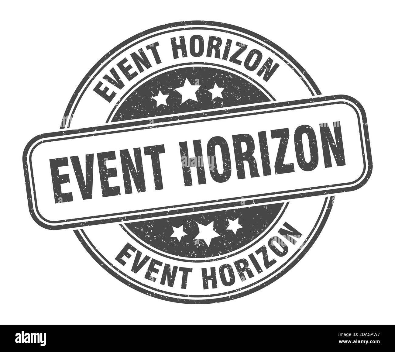 event horizon stamp. event horizon sign. round grunge label Stock ...