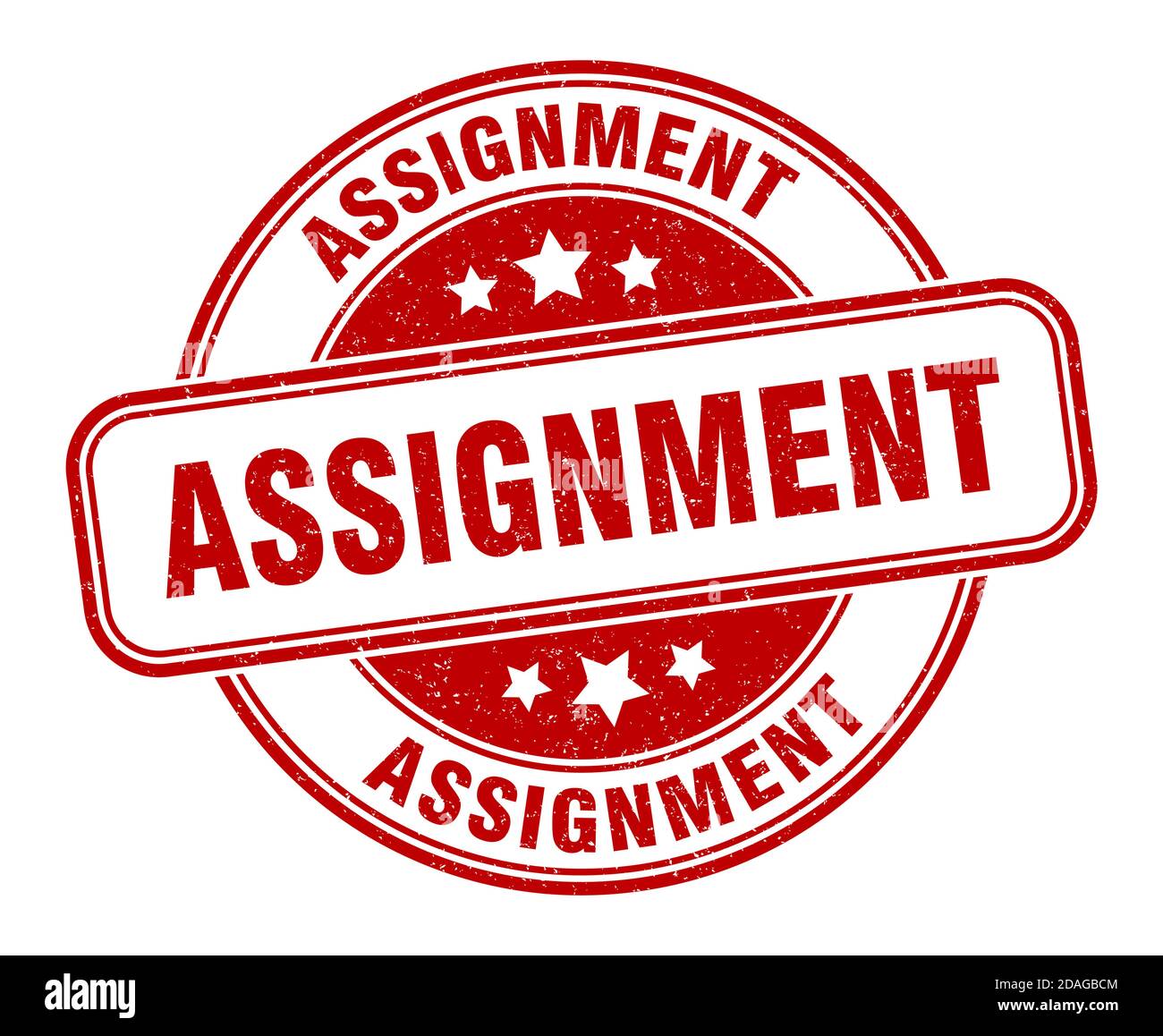 assignment stamp. assignment sign. round grunge label Stock Vector ...