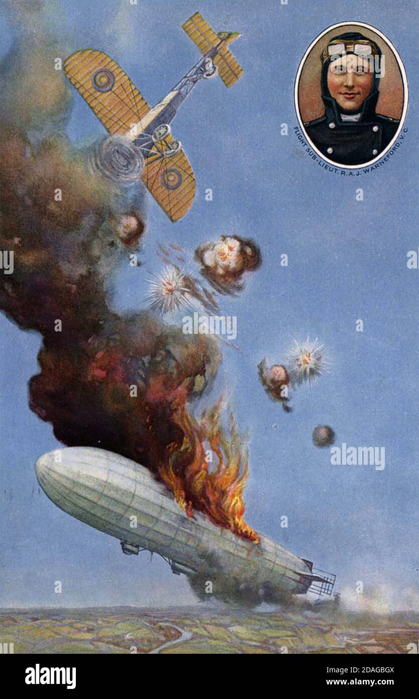 REGINALD WARNEFORD VC (1891-1915) Royal Naval Air Service pilot who air ...