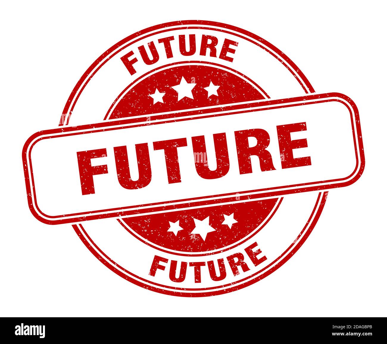 future stamp. future sign. round grunge label Stock Vector Image & Art ...
