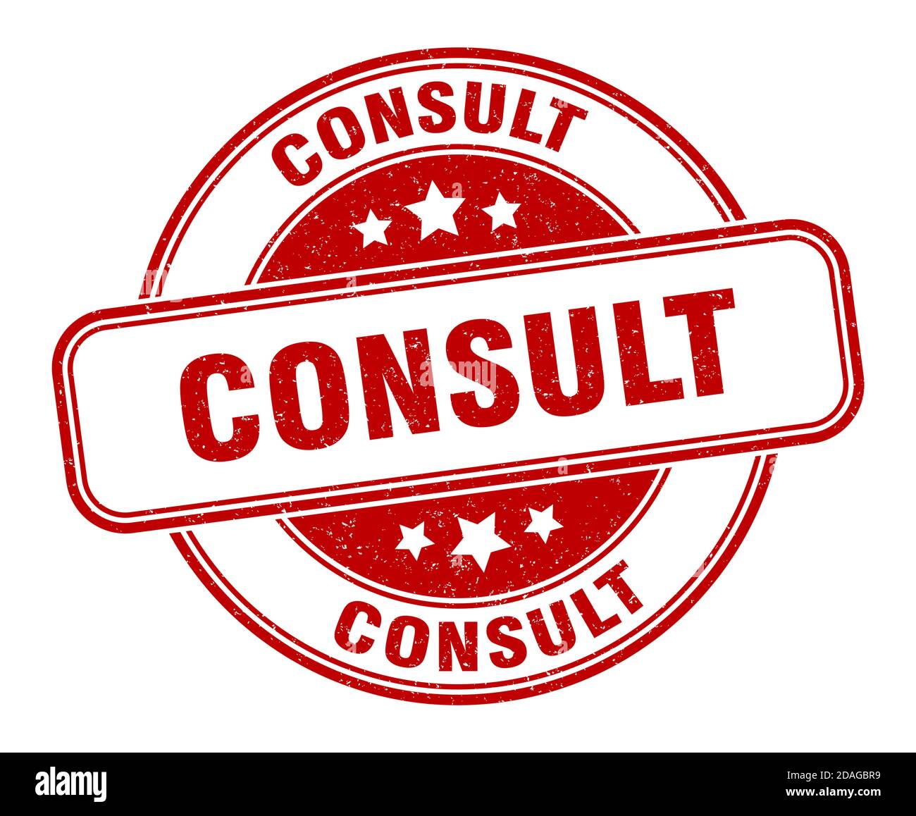 Consult stamp sign round Stock Vector Images - Alamy