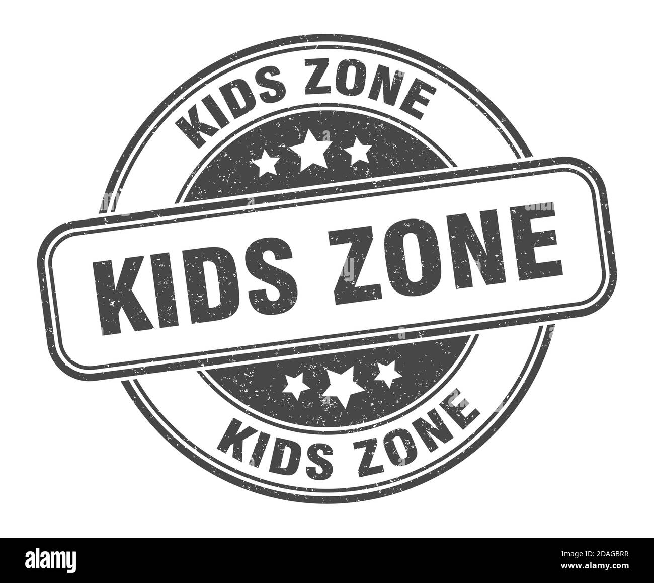 kids zone stamp. kids zone sign. round grunge label Stock Vector Image ...