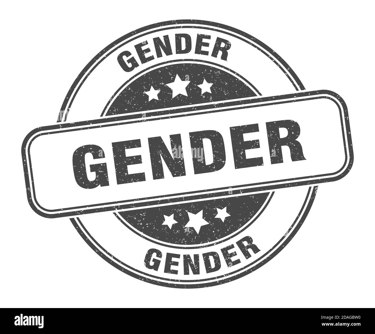 gender stamp. gender sign. round grunge label Stock Vector Image & Art ...