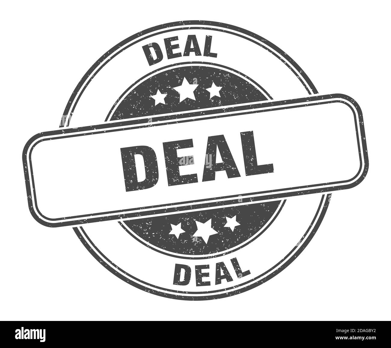 deal stamp. deal sign. round grunge label Stock Vector Image & Art - Alamy