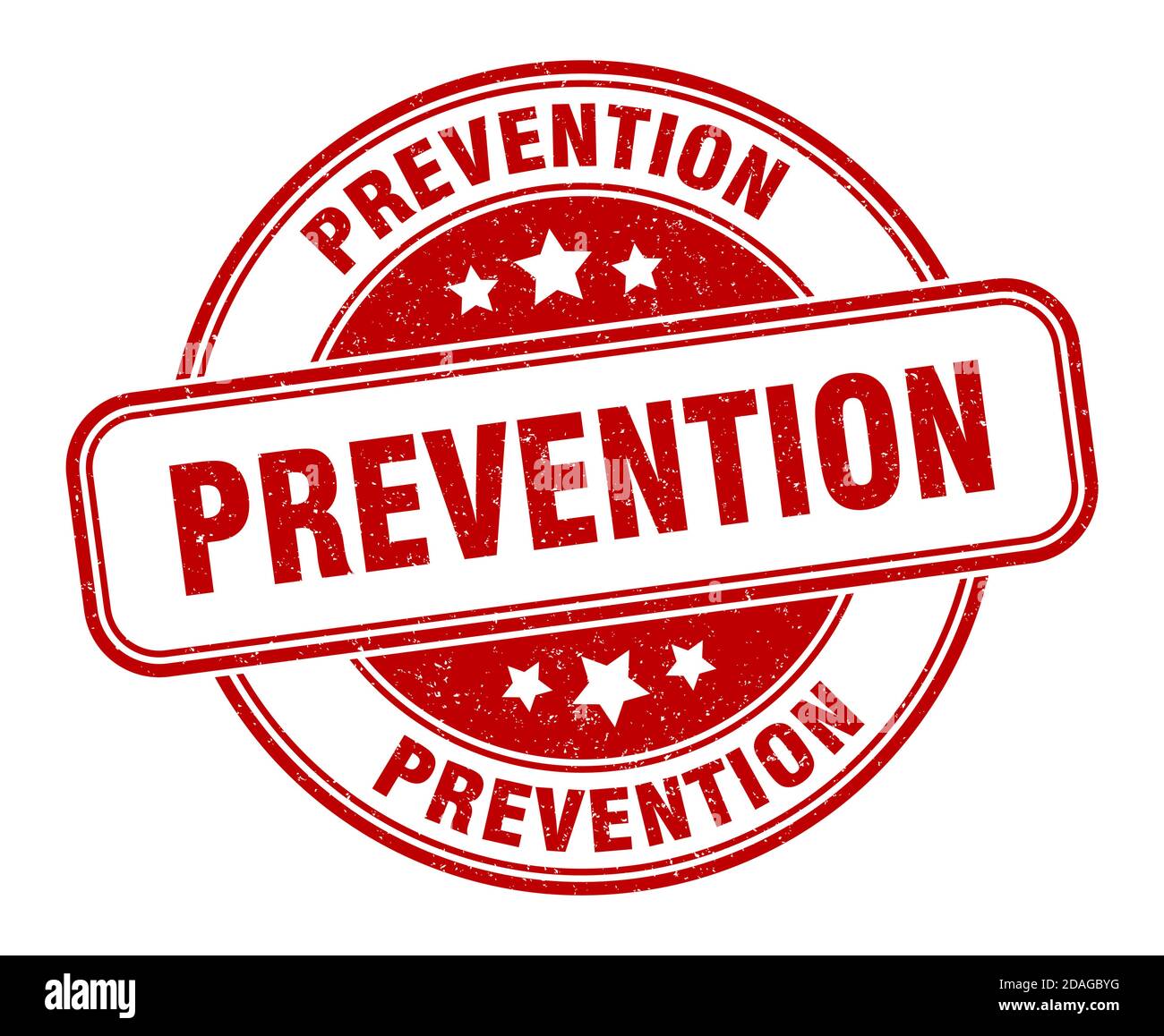 prevention stamp. prevention sign. round grunge label Stock Vector ...