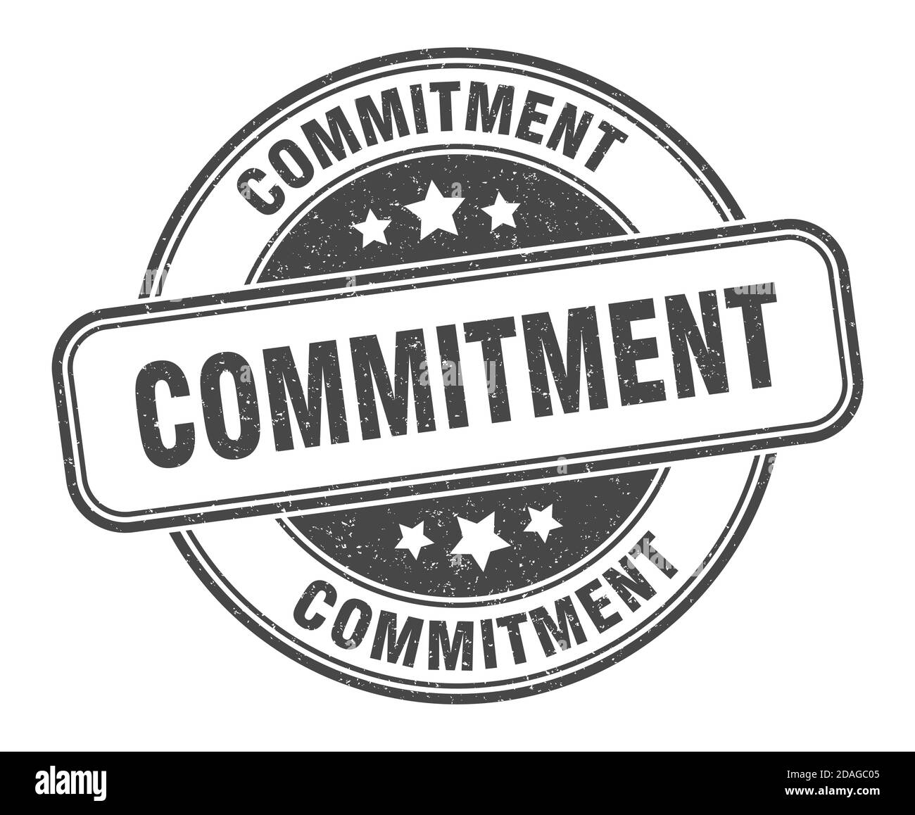 commitment stamp. commitment sign. round grunge label Stock Vector ...