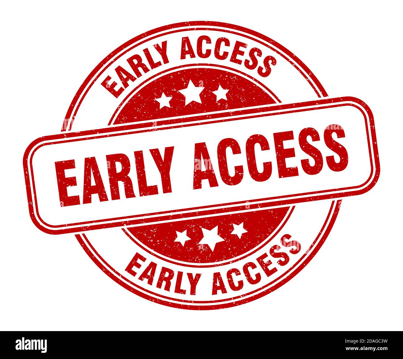 early access stamp. early access sign. round grunge label Stock Vector ...