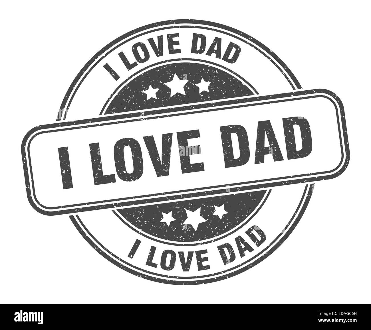 i love dad stamp. i love dad sign. round grunge label Stock Vector ...