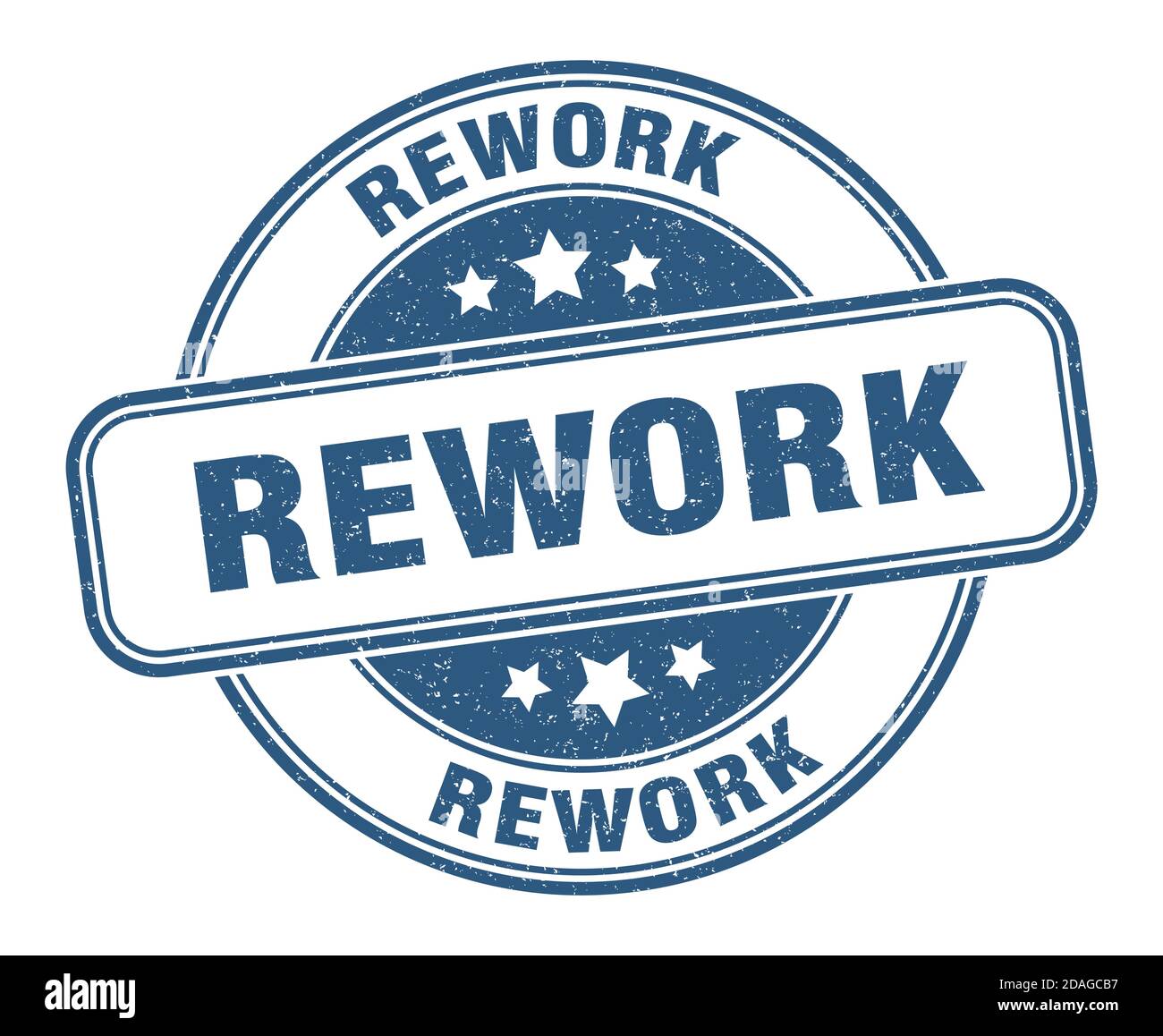 rework stamp. rework sign. round grunge label Stock Vector Image & Art ...