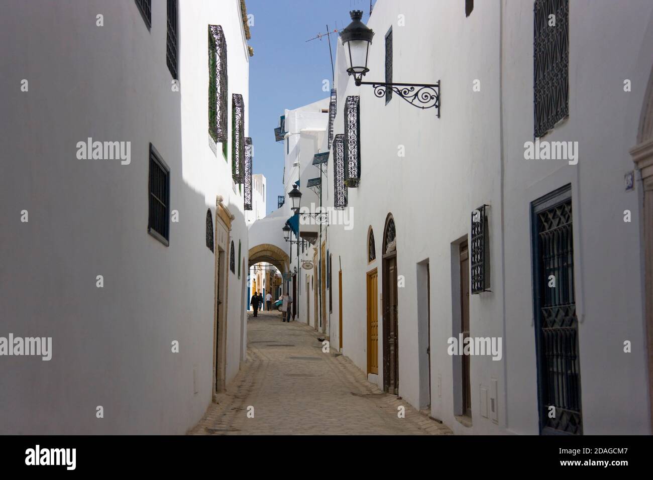 Traditional houses in the old medina, UNESCO World Heritage site, Tunis ...