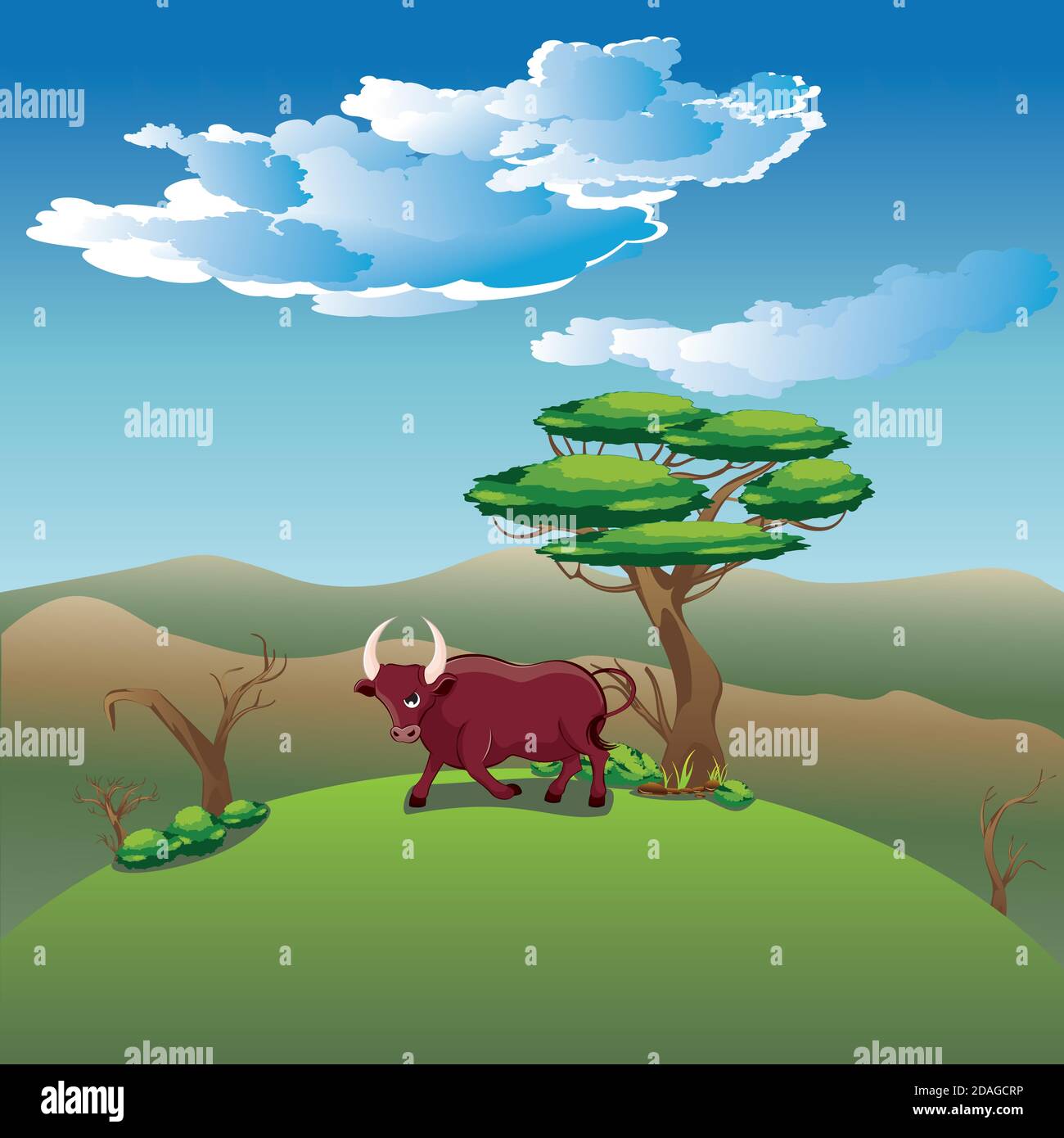 Farm animals country scene cartoon hi-res stock photography and images ...