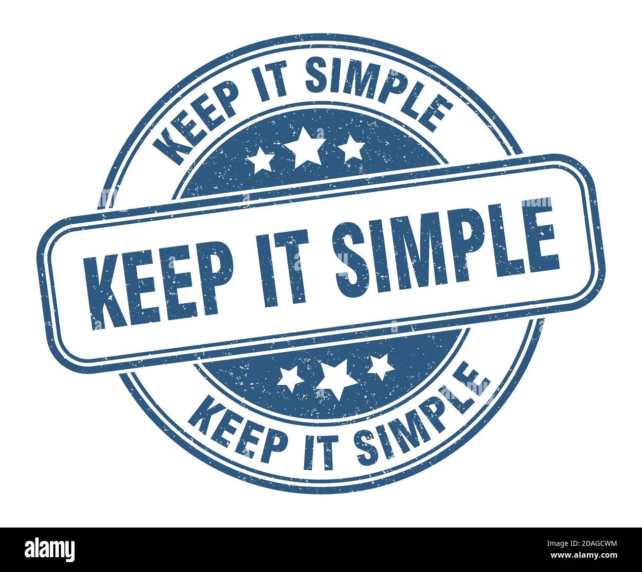 Keep it simple rubber stamp Stock Vector Images - Alamy