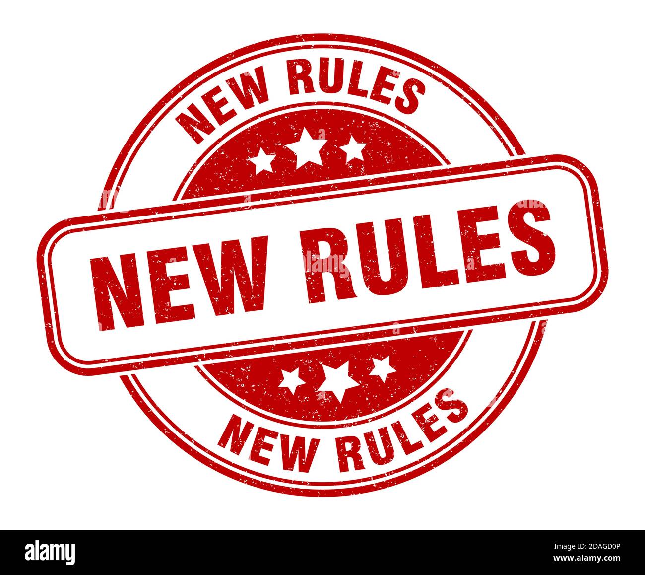 new rules stamp. new rules sign. round grunge label Stock Vector Image ...