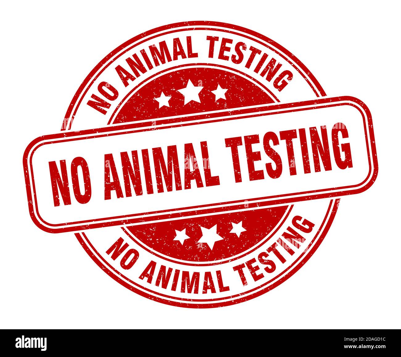 no animal testing stamp. no animal testing sign. round grunge label ...