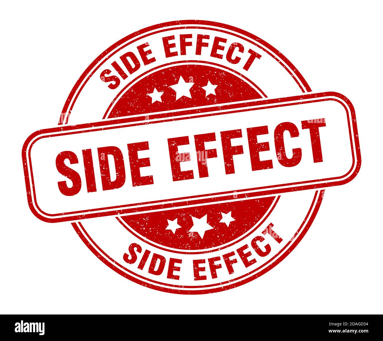 side effect stamp. side effect sign. round grunge label Stock Vector ...