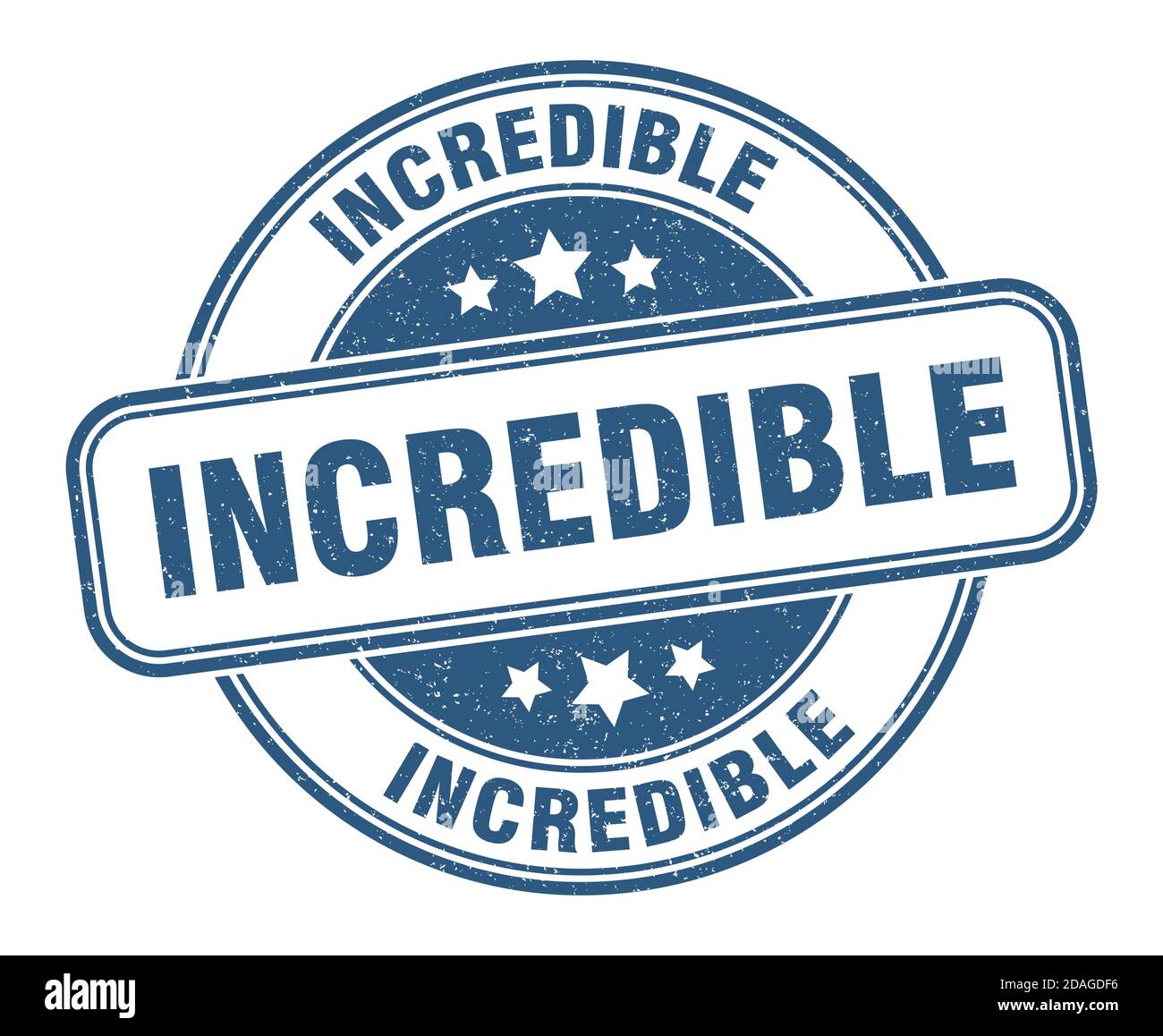 incredible stamp. incredible sign. round grunge label Stock Vector ...