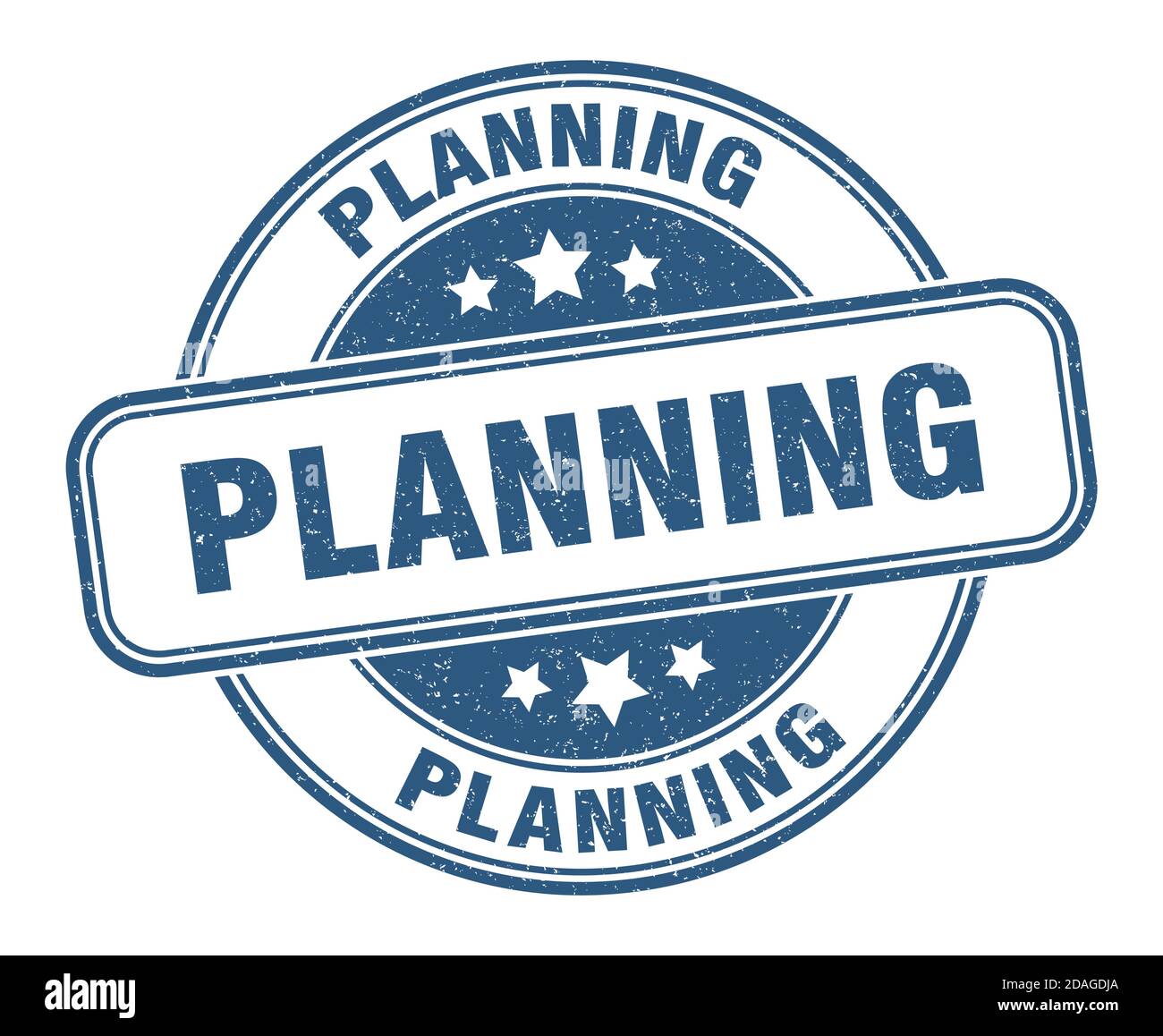 planning stamp. planning sign. round grunge label Stock Vector Image ...