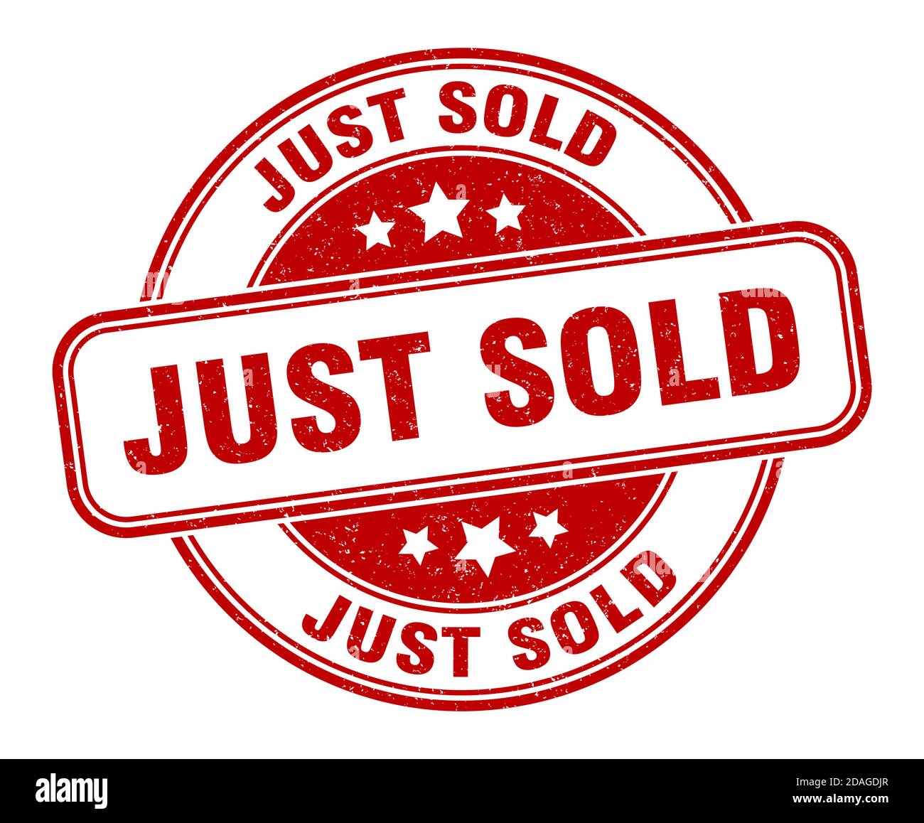 just sold stamp. just sold sign. round grunge label Stock Vector Image ...